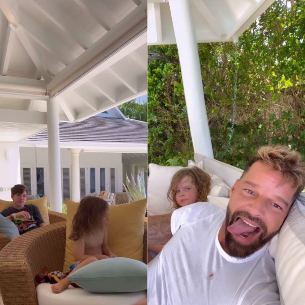 Ricky Martin disfruta de los paisajes de RD junto a sus hijos previo a su concierto de este ...